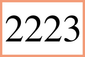 2223のエンジェルナンバーの意味はこちらです！ | More Than Ever